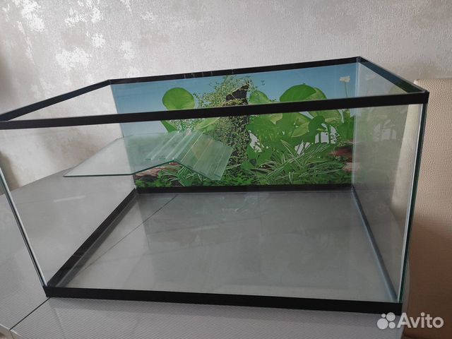 Террариум для черепахи / Черепашник - 80 л., Нагре