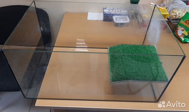 Аквариум 70 литров треснуто дно