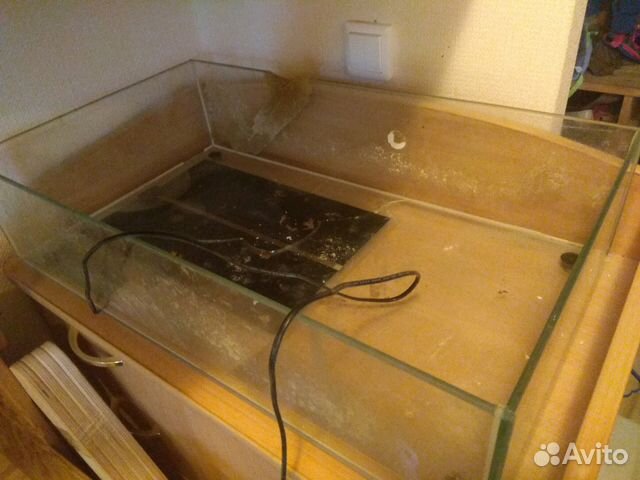 Аквариум 70*40*17 сухой с подогревом