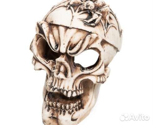 Грот "Череп с пауком", 100*75*90мм